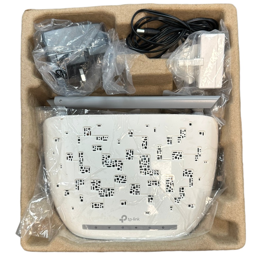 Pre-owned TP-Link VDSL/ADSL 300 Mbps Modern Router (Boxed) - Own4Less